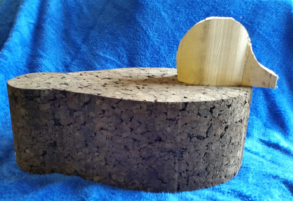 Cork decoy cut out - KV Woodcarving SuppliesKV Woodcarving Supplies