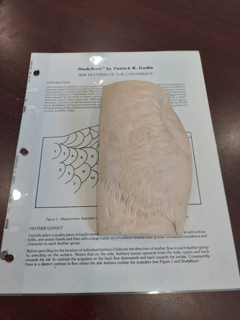 Pat Godin Side Feathers Cast - KV Woodcarving SuppliesKV Woodcarving ...